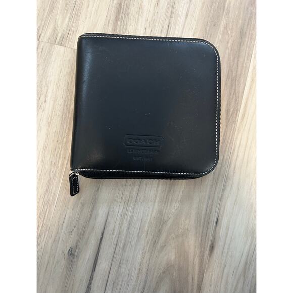 Coach | Media | Coach Leatherware 2 Disc Cd Dvd Disc Case Holder Zipper ...